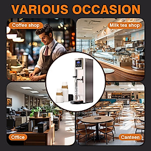 Wantjoin Commercial Hot Water Dispenser with Commercial Plug, Electric Water Boiler Warmer 30L(8 Gallon)/Hour, Hot Water Machine 10L (2.5 Gallon), Instant Heating for Coffee & Milk Tea,1800W