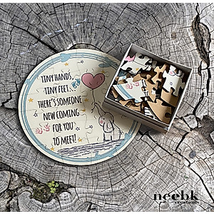 Pregnancy Announcement | Baby Announcement | Pregnancy Reveal Puzzle Keepsake For Husband, To Be Grandparents, Uncles, Aunts - Great Idea For Pregnancy Reveal