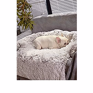 Luxury Couch Protector for Cats and Small Dogs, Faux Fur Sofa Protector for Pets, Car Dog Bed, Calming Cat Bed for Couch, Calming Small Dog Bed for Couch Couch, Protector for Small Dogs, (X-Small)