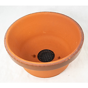 Japanese Tokoname Bonsai Training Pot, Cactus & Succulent Planter with Mesh - 7.25"x 7.25"x 3.25"