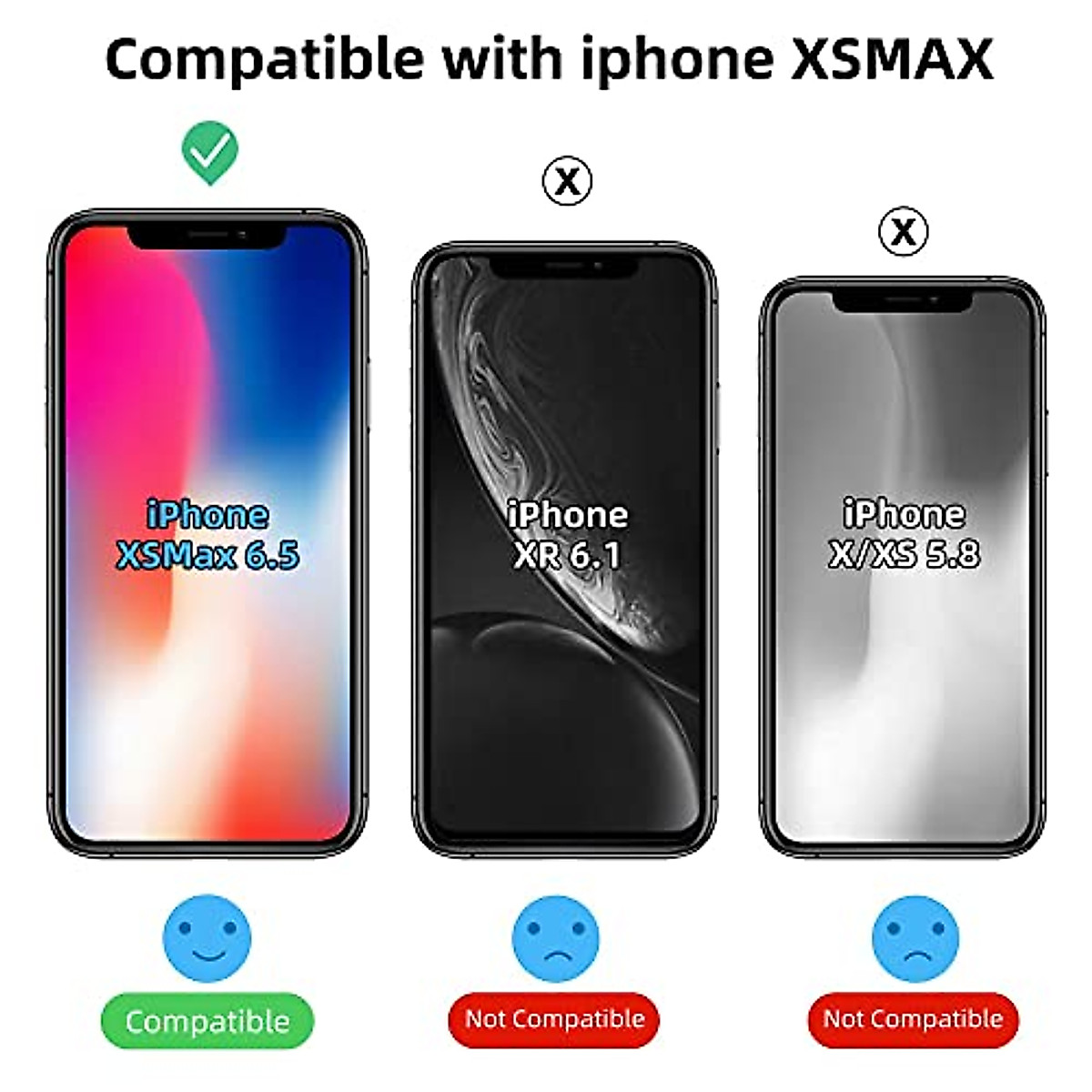 Tigowos Translucent Magnetic Phone Case for iPhone Xs Max with MagSafe Wireless Charging Anti-Yellow Anti-Fingerprint Shockproof Protective Case for iPhone Xs Max(6.5")， Black