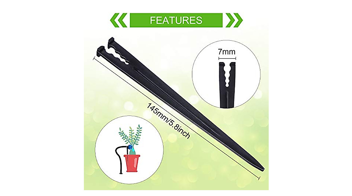Mudder 90 Pack Irrigation Stakes for Drip Systems | Garden & Greenhouse