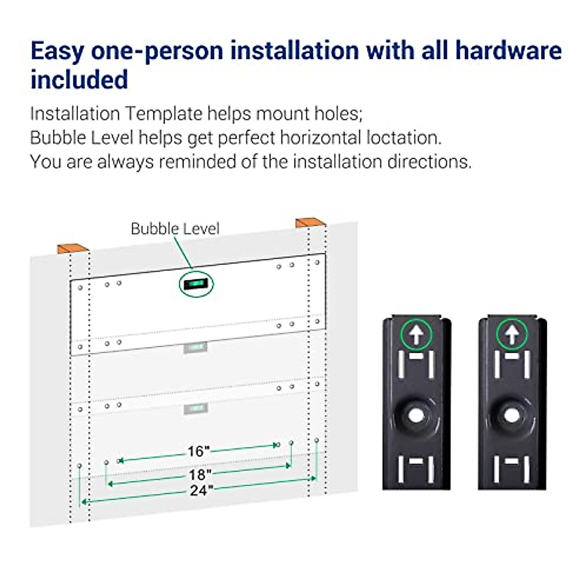 Fleximounts 3-Tier 1x3ft Garage Storage Wall Shelving 12-inch-by-36-inch per shelf Height adjustable Floating Shelves (Black)