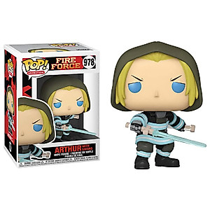 POP Fire Force Arthur with Sword Funko Pop Vinyl Figure (Bundled with Compatible Pop Box Protector Case) Multicolored 3.75 inches