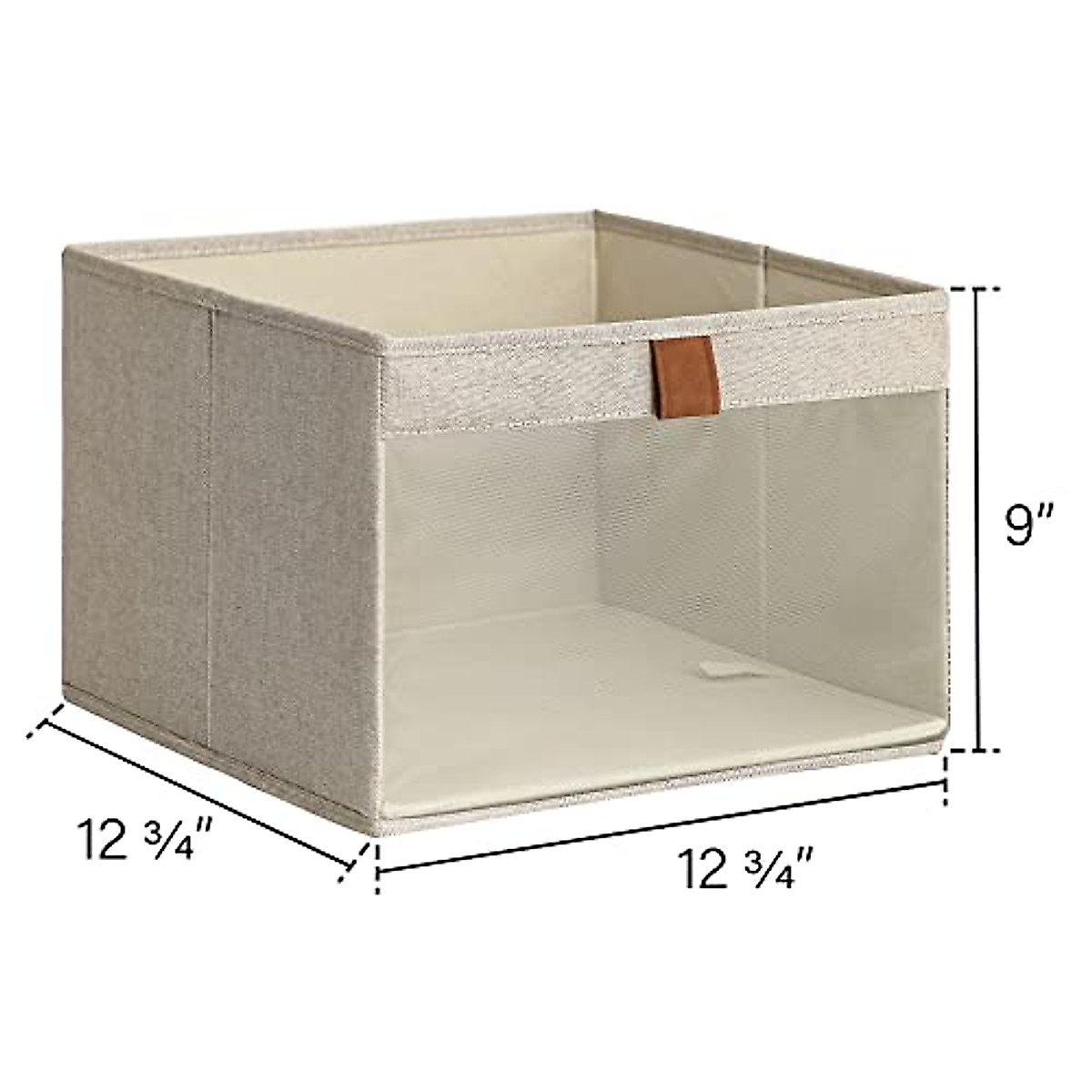 StorageWorks 3-Pack Closet Storage Bins with 2-Pack Rectangle Closet Baskets