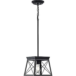 Progress Lighting P500041-031 Briarwood Pendants, Ceruse Black 9.00x10.00x10.00