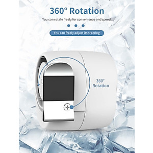 KENSUKA Waist Fan WF1, Mini Under Shirt Fan with Belt Clip, Portable USB Rechargeable Personal Fan with 3-Speed Control, 360° Rotation for Outdoor Work, Sports, Cycling, Hiking, Gardening