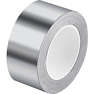 Premium Aluminum Foil Tape 2 Inches Wide, 66 Feet Long and 3.9mil Thick,Perfect for Sealing & Patching Hot and Cold HVAC, Pipe, Insulation Home and Multifunctional Silver Metal Tape
