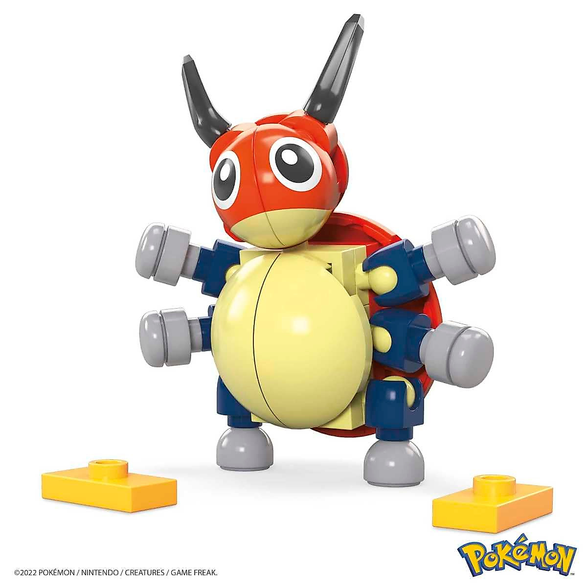 Mega Pokemon Ledyba Building Set with 38 Compatible Bricks and Pieces and Poke Ball, Toy Gift Set for Ages 6 and up