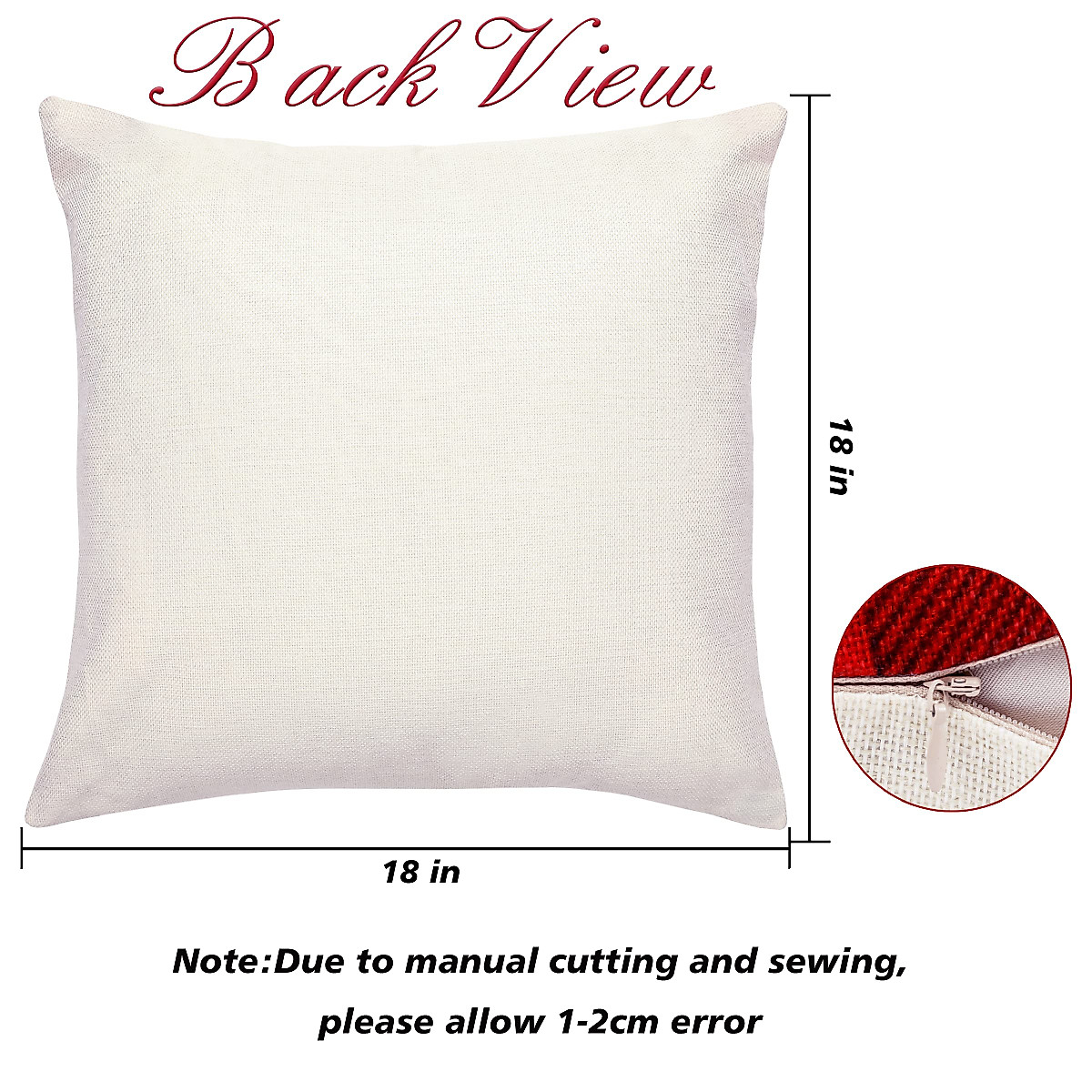 Christmas Pillow Covers 18×18 Inch Set of 4 Farmhouse Christmas Pillow Covers Christmas Pillow Cases for Sofa Couch Christmas Decorations Throw Pillow Covers