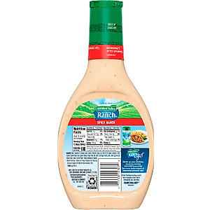 Hidden Valley Spicy Ranch Topping and Dressing, 16 Fluid Ounce Bottle (Package May Vary)
