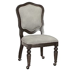 Sunset Trading Vegas Game and Dining Single Chair, Casters, Gray