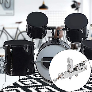 Drum Clip Rod Zinc Alloy Connecting Clamp Holder Bracket Rod Percussion Multi-function Clip Silver