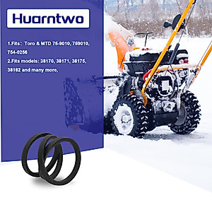 Huarntwo 75-9010 Drive Belt for Toro Snowblower
