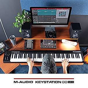 M-Audio Keystation 88 MK3 – 88 Key Semi Weighted MIDI Keyboard Controller for Complete Command of Virtual Synthesizers and DAW parameters