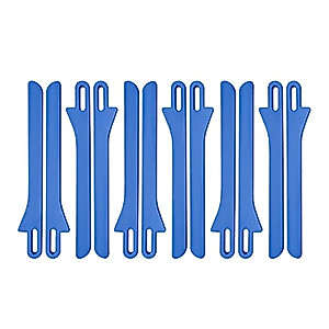 Clothes Drying Rack,Oversized 4-Tier(67.7" High) Foldable Stainless Steel Drying Rack Clothing,Movable Drying Rack With 4 Castors, 24 Drying Poles & 14 Hooks For Bed Linen, Clothing, Grey/Blue (Blue)