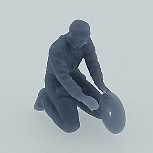 Outland Models Rally Racing Car Maintenance Crew Mechanic Set Scale 1:64