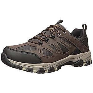 Skechers Men's Selmen-Enago Trail Oxford Hiking Shoe, Chocolate, 13 Extra Wide US