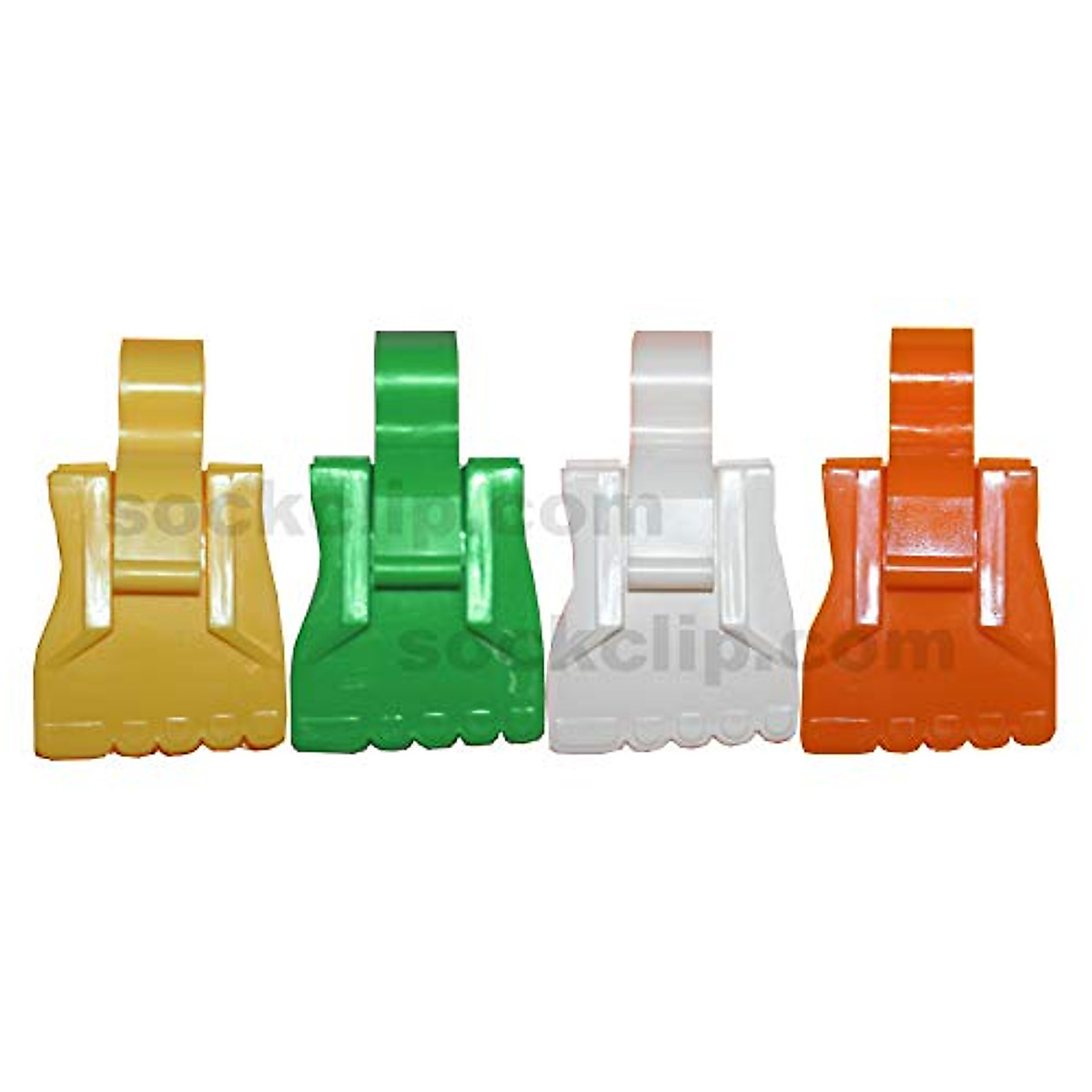 The Amazing Sock Clip Sock Holder, Spring Assorted 32 Clips, (8 Each of 4 Colors) Made in U.S.A. C