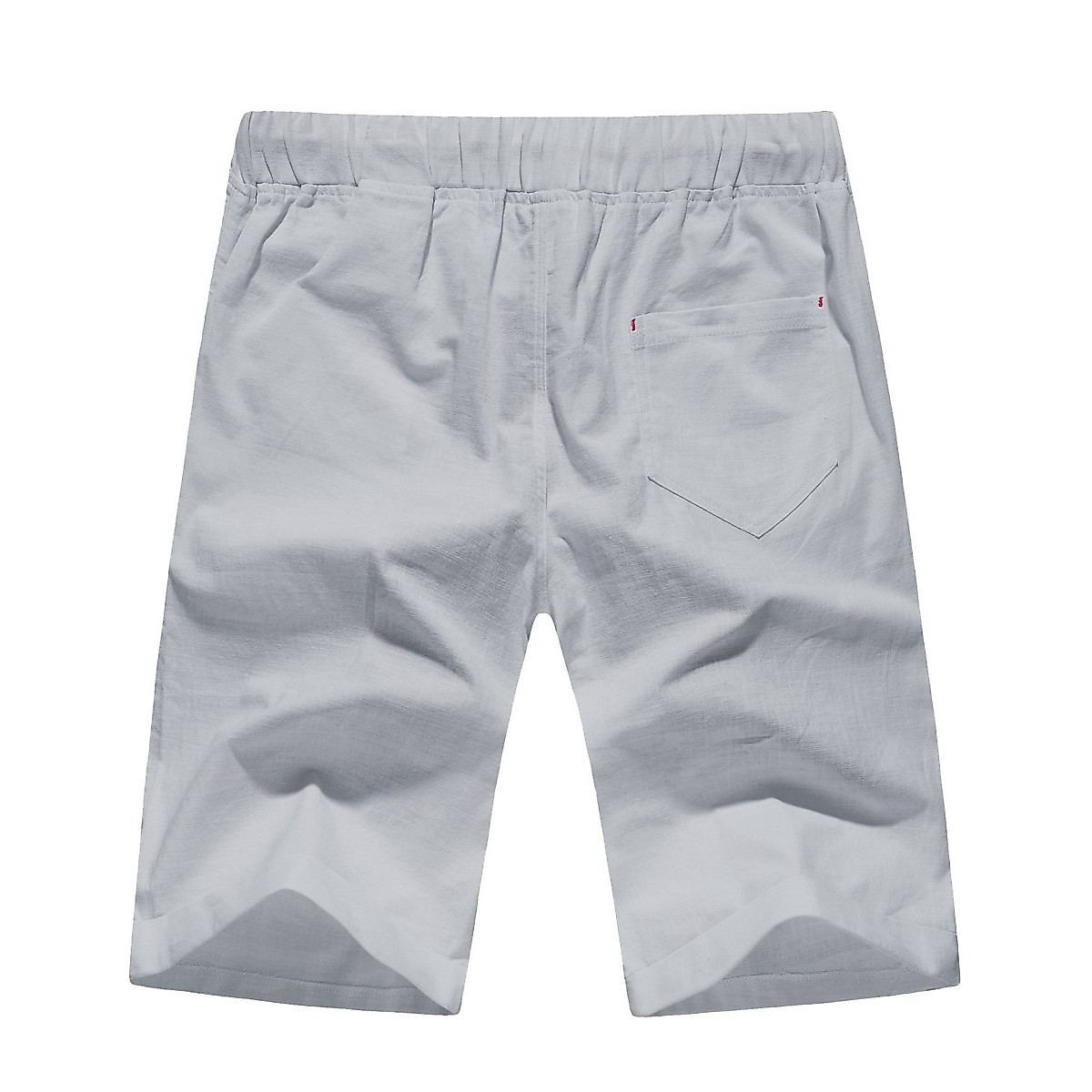 NITAGUT Men's Linen Casual Classic Fit Short (XL, 05Light Gray)