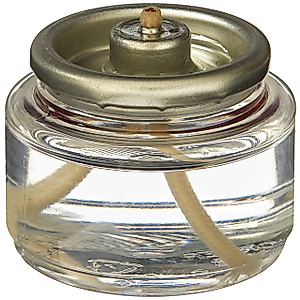 Hollowick Disposable Liquid Candles, 8 Hour, for Use in Glass Votive Tealight Lamp Holders, Restaurant Wedding Table Top Lights, Child Resistant Closures, 90 Pieces, Clear Fuel Oil HD8-90