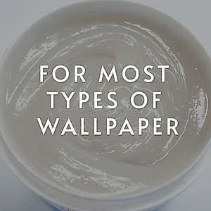 ROMAN Products 012401 PRO-880 Wallpaper Adhesive & Paste for Any Wallcovering - Ultra Clear, 1 Gallon, White
