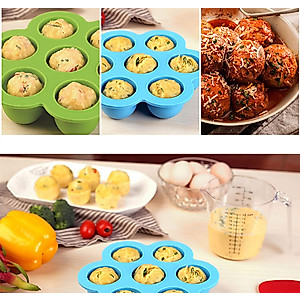 Silicone Egg Bites Molds for Instant Pot Accessories for 5,6,8 Qt Pressure Cooker, Food Storage Containers Silicone Egg Steamer Frozen Lid Refrigerator Ice Tray