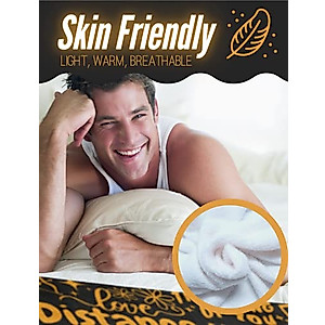 InnoBeta Long-Distance Relationship Gifts, You’re Worth Every Mile Between Us, Man Blanket for Husband, Boyfriend, Lovers, for Long Distance, Soft Throw Blanket 50"x65"