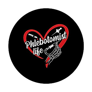 Phlebotomist Life Phlebotomy Phlebotomist PopSockets Standard PopGrip