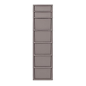 MQ Eclypse 7-Drawer Plastic Storage Unit, Taupe