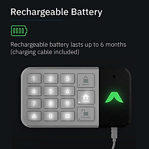abode Keypad 2 | Arm & Disarm Your System | Detect Motion | Get Your System Status at A Glance | Requires Hub