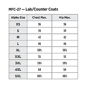 Red Kap Unisex Adult Kp72 Medical Lab Coat, White, Large US