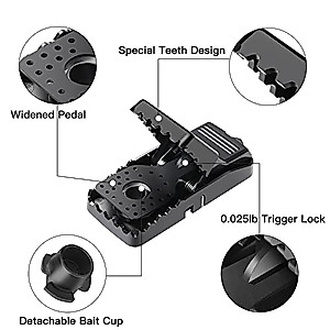 Dvcindy Mouse Traps Indoor for Home Small Mouse Trap for House Mice Snap Trap Effective Sanitary Quick Mouse Catcher - 6 Pack