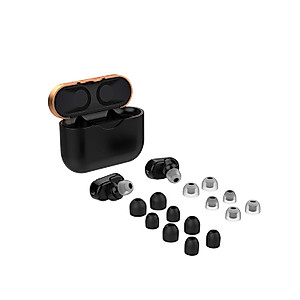 ECSEM Replacement Eartips for Sony WF-1000XM4,WF-1000XM3 Ear Tips,XS/S/M/L 7 Pairs Soft Silicone Earbuds Tips Compatible with Sony WF-1000XM4,WF-1000XM3 Tips,SML,7Pairs