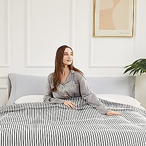 CYMULA Fleece Throw Blanket for Couch: 60"x80" Fall Throw Blanket Twin Size - Cozy, Soft, Warm for Winter - Fuzzy Blanket for Bed - Black and White