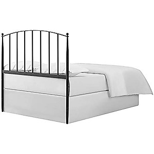 Crosley Furniture CF91002-601BK Whitney Arched Metal Headboard, King, Black