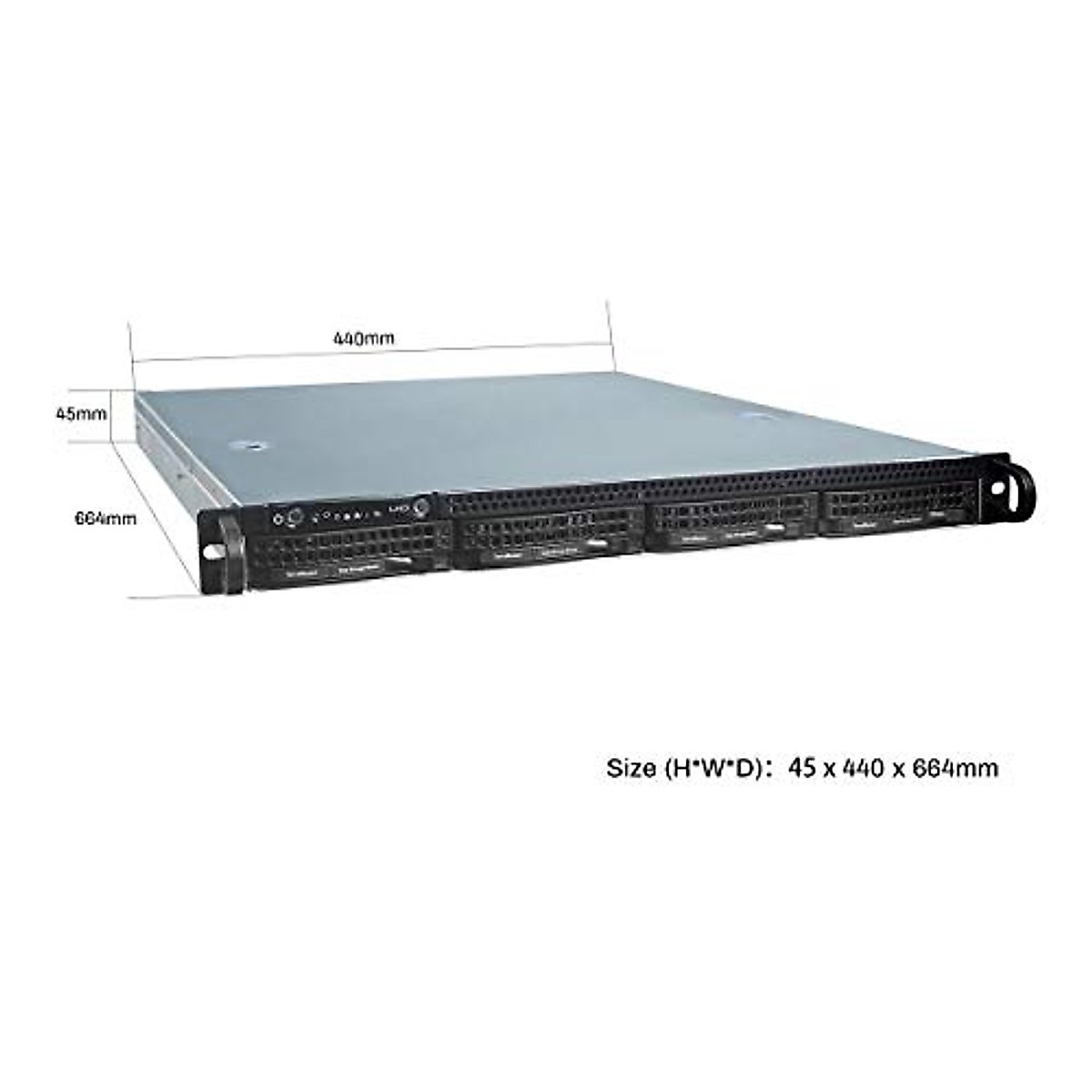 TERRAMASTER U4-111 10GbE NAS 4-Bay Network Storage Server Enterprise-Class Apollo Quad Core 1.5GHz Plex Media Server (Diskless)
