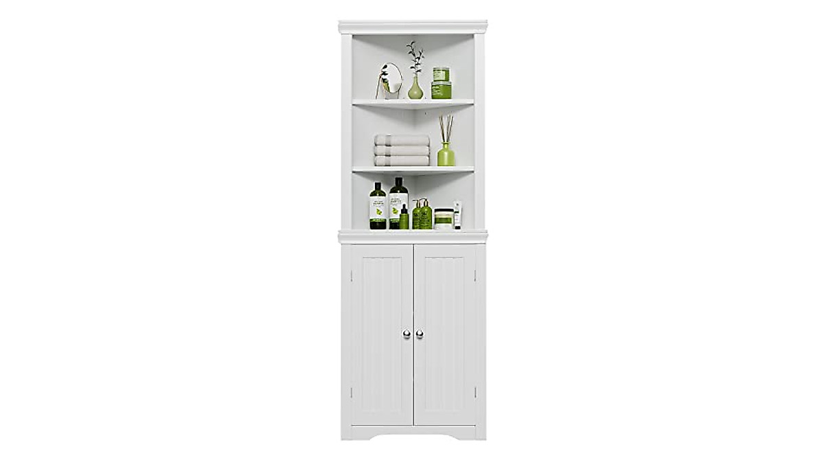 YESHOMY Corner Cabinet Shelves – Space-Saving Storage Solution
