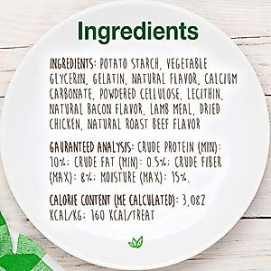 Nylabone Healthy Edibles Farm Friends Grain Free Dog Treats Beef, Chicken, Bacon, & Lamb Large/Giant (2 Count)