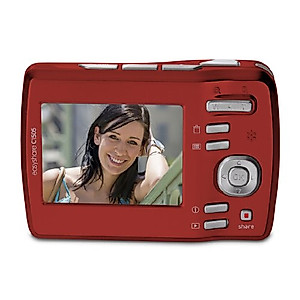 Kodak Easyshare C1505 12 MP Digital Camera with 5x Digital Zoom - Red
