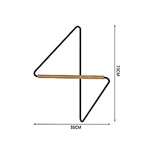 YRHH Industrial Design Coat Hooks for Corners, Wall Hanger, Ceiling Hanger, Around The Corner, Hanger, Wall Hanger, Dryer, Coat Rack-4050cm
