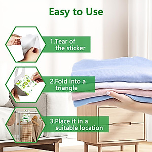 LUOJIBIE Clothes Moth Traps 5-Pack, Prime Safe Indoor Moth Traps with Pheromones for Wool Closet Carpet