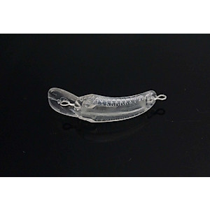 10PCS Unpainted Fishing Lure Blanks 1.11g 4.2cm with 4mm Free Fishing Eye Crankbait Baits Simulation Blank Body Clear Hard Baits Trout Salmon Minnow Lure Popper Lures Topwater Freshwater 8380