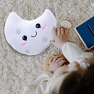 KINREX Grey Moon Plush Stuffed Toy - Kid Stuffed Star Toy - Measures 6.5" – 16.5 cm.