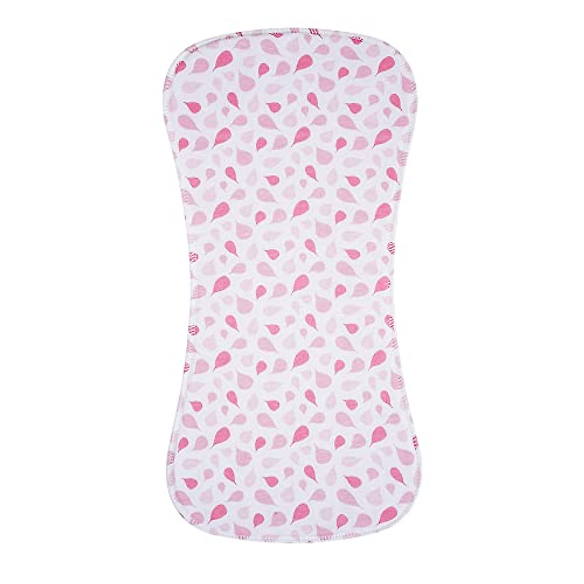 6 Pack Cotton Baby Burp Cloths Extra Absorbent Soft for Baby Boys and Girls (Pink02)