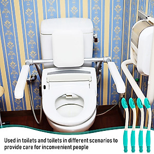 4 Pcs Toilet Aids Tools Long Reach Comfort Wipe Self Assist Tools Butt Wipe Helper Wand Toilet Aids for Limited Mobility, Elderly, Pregnancy, Disabled, Shoulder or Back Pain, 15 Inch