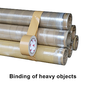 BOMEI PACK 2 Pack Tan Beige Duct Tape Heavy Duty,9 Mil Thickness,2 Inches x 30 Yards,Flexible,No Residue,Waterproof and Tear by Hand,Multi-Use for Indoor & Outdoor Repairs