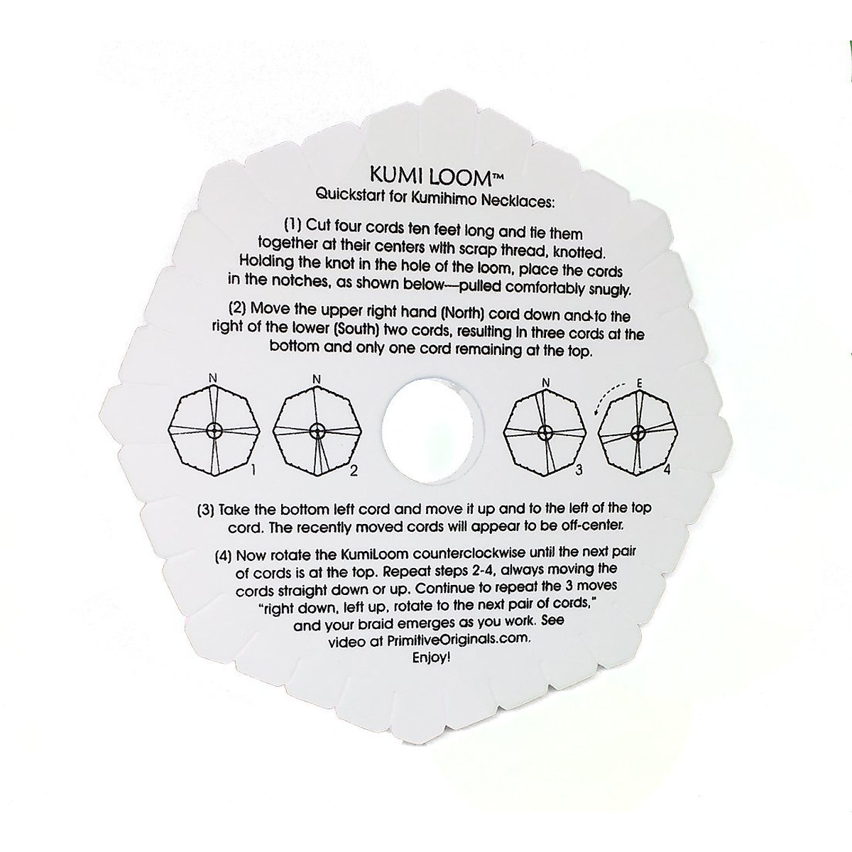 Kumiloom, Round Disk, Square Disk - Set of 3 Kumihimo Disks