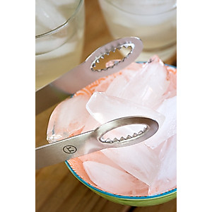 Outset Stainless Steel Ice Tongs, 8-Inch Length, Model:
