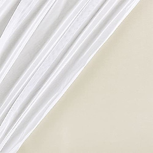 Exclusive Home Catarina Layered Room Darkening Blackout and Sheer Grommet Top Valance, 52"x18", Sand